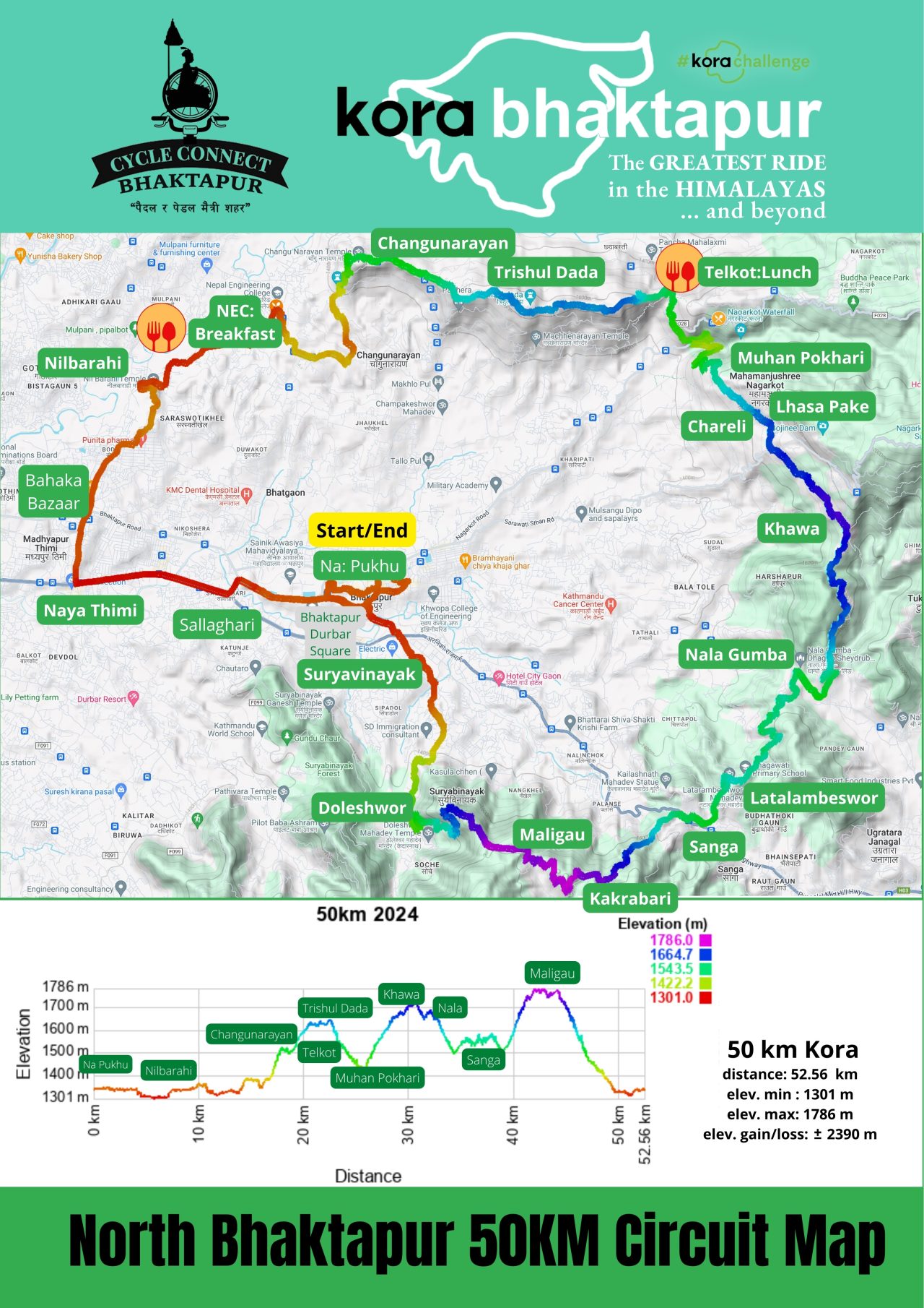 Kora Bhaktapur Maps - Cycle Connect Bhaktapur - Lost in Kora Bhaktapur? Maps to rescue